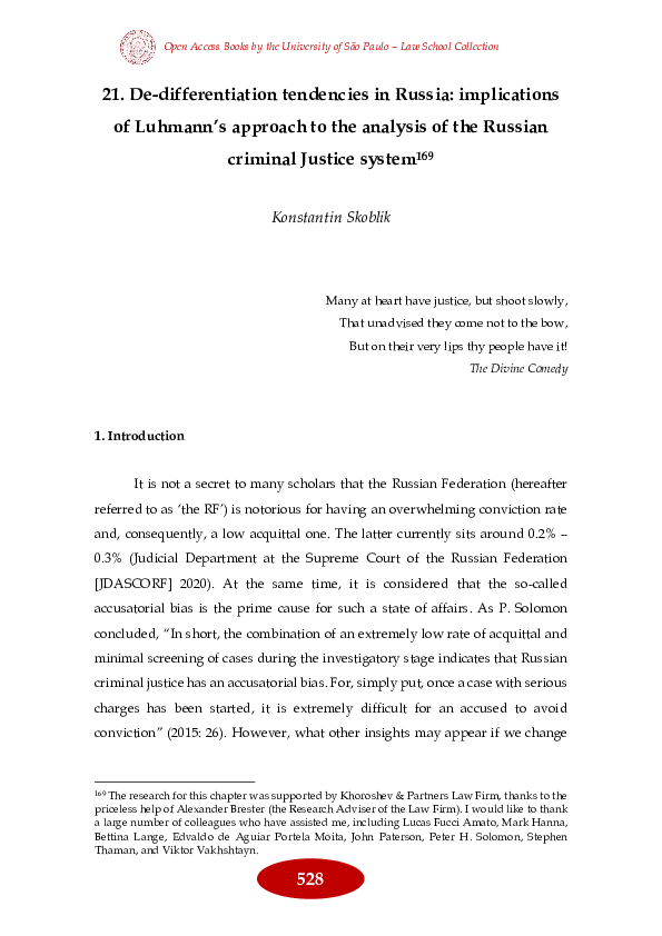 (PDF) De-differentiation tendencies in Russia: implications of Luhmann ...