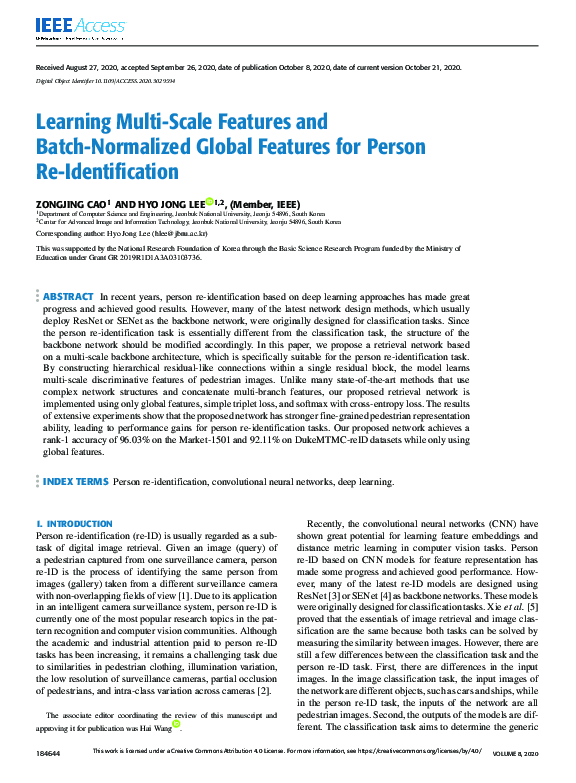(PDF) Learning Multi-Scale Features and Batch-Normalized Global Features for Person Re ...