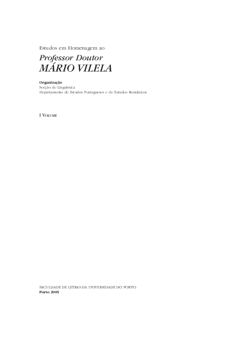 (PDF) Estudos em homenagem ao Professor Doutor Mário Vilela