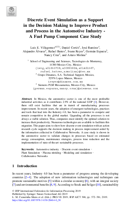 (PDF) Discrete Event Simulation as a Support in the Decision Making to Improve Product and ...
