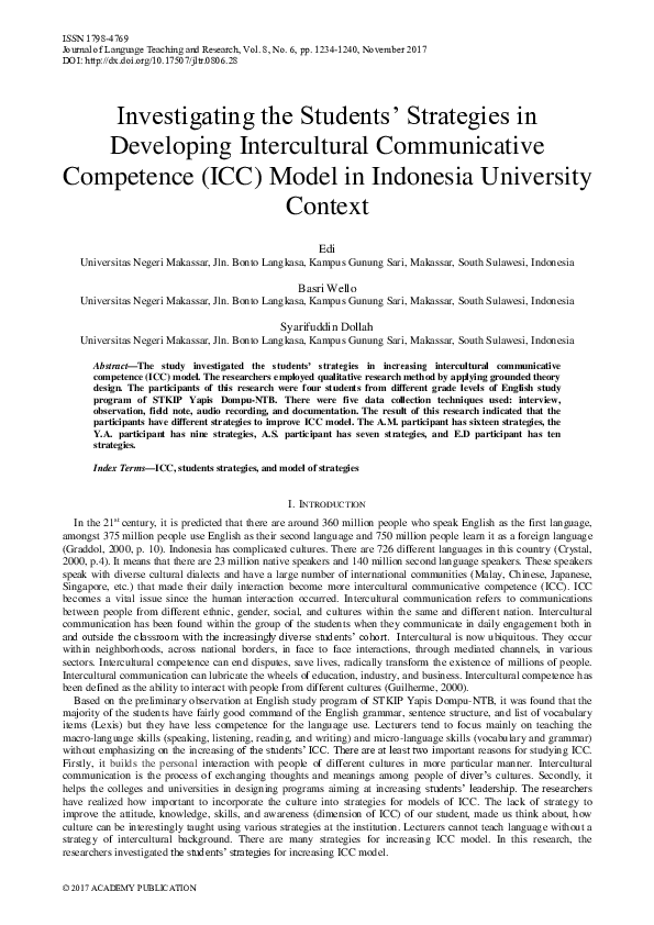 (PDF) Investigating the Students’ Strategies in Developing ...