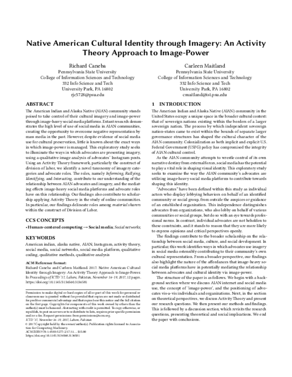 (PDF) Native American Cultural Identity through Imagery