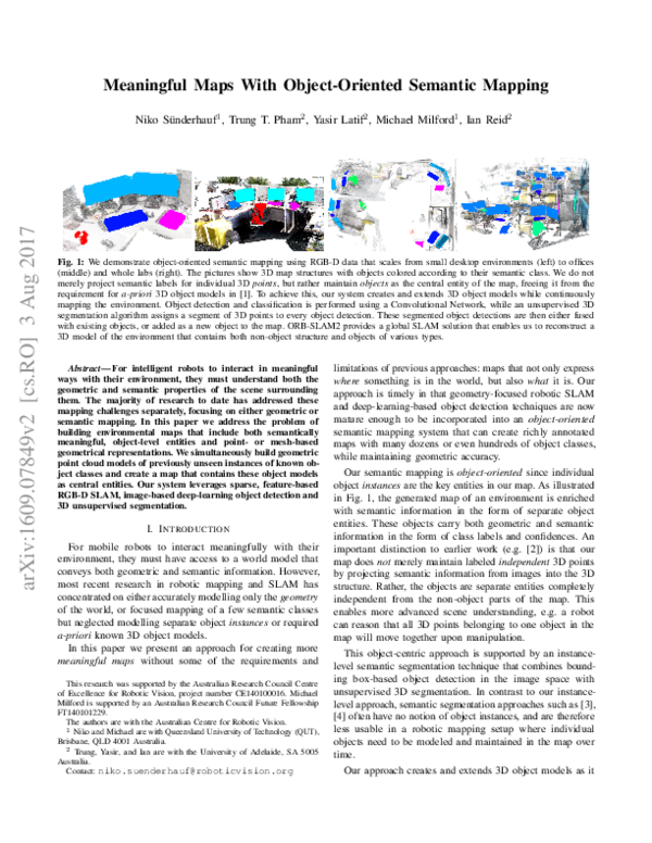 Pdf Meaningful Maps With Object Oriented Semantic Mapping Trung Pham