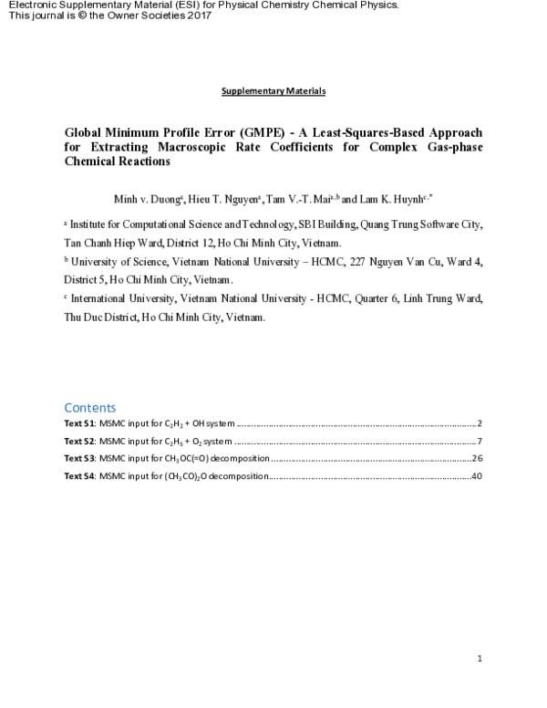 (PDF) Global minimum profile error (GMPE) - a least-squares-based ...