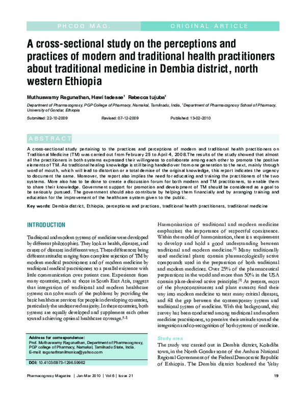 (PDF) A cross-sectional study on the perceptions and practices of ...