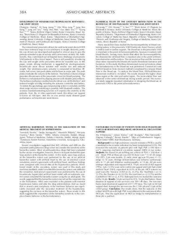 (PDF) IN VIVO EVALUATION OF THE CorAide RIGHT VENTRICULAR ASSIST DEVICE ...