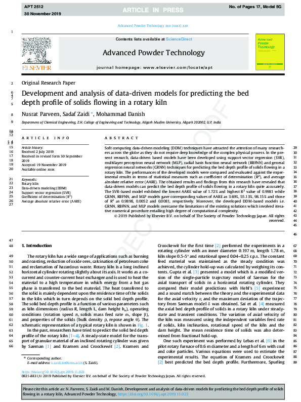 (PDF) Development and analyses of data-driven models for predicting the bed depth profile of ...