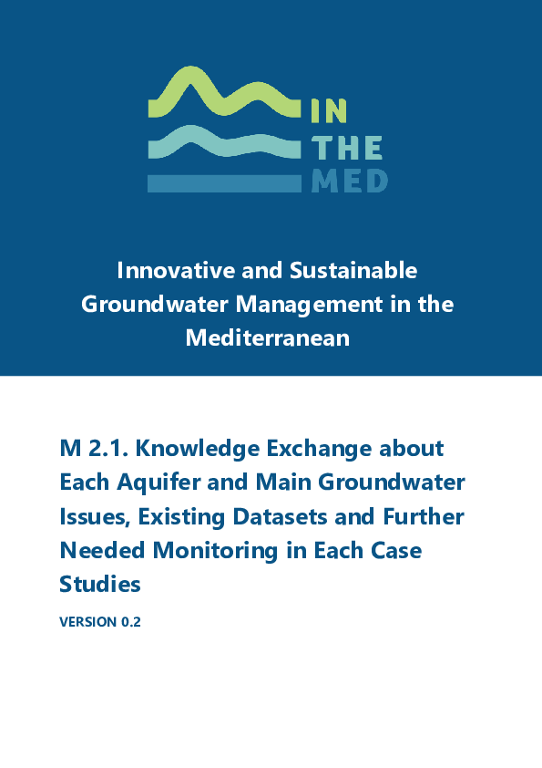 (PDF) InTheMED M2.1 Knowledge Exchange about Each Aquifer and Main Groundwater Issues, Existing ...