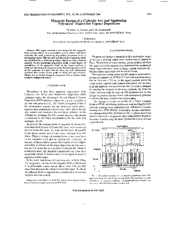 (PDF) Magnetic design of a cathodic arc and sputtering polyvalent ...