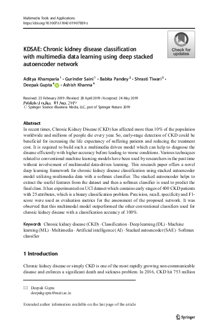 (PDF) KDSAE: Chronic kidney disease classification with multimedia data ...