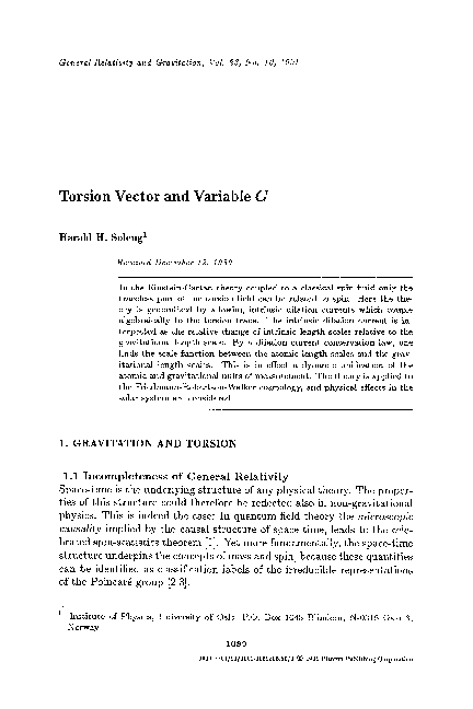 (PDF) Torsion vector and variableG