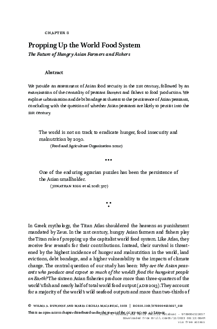 (PDF) Propping Up the World Food System