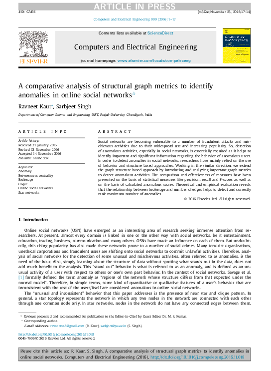 (PDF) A comparative analysis of structural graph metrics to identify ...