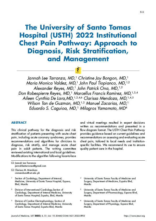 (PDF) The University of Santo Tomas Hospital (USTH) 2022 Institutional ...