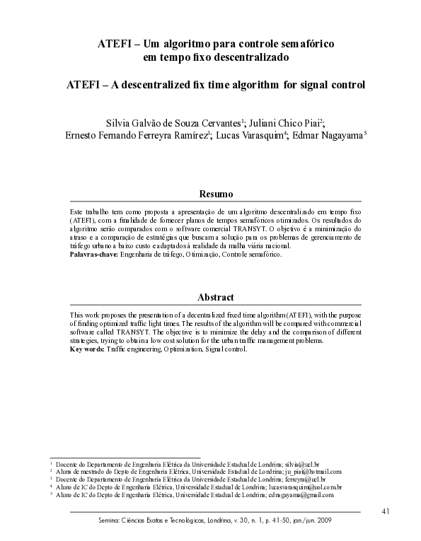 (PDF) ATEFI - Um algoritmo para controle semafórico em tempo fixo ...