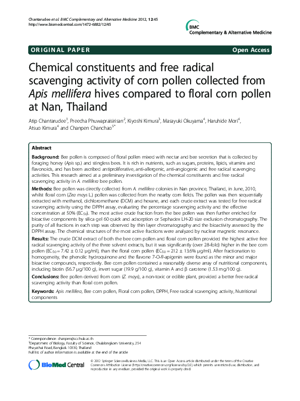 (PDF) Chemical constituents and free radical scavenging activity of ...