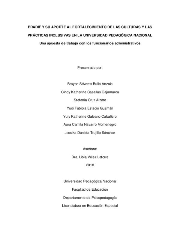 (PDF) PRADIF y su aporte al fortalecimiento de las culturas y las ...