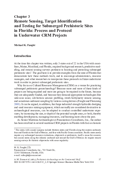 (PDF) Remote Sensing, Target Identification and Testing for Submerged ...