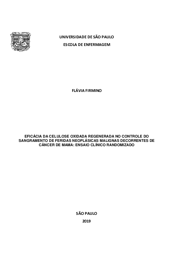 (PDF) Eficácia da celulose oxidada regenerada no controle do ...