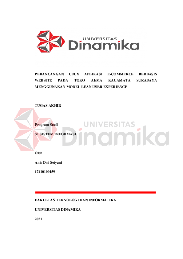 (PDF) TA : Perancangan UI/UX Aplikasi E-Commerce Berbasis Website pada ... (PDF) TA : Perancangan UI/UX Aplikasi E-Commerce Berbasis Website pada ...