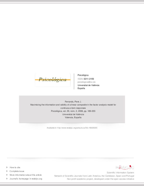 (PDF) Complete issue | Pere Joan Ferrando - Academia.edu