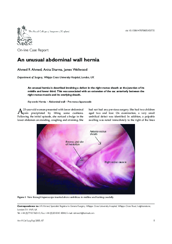 (PDF) An unusual abdominal wall hernia