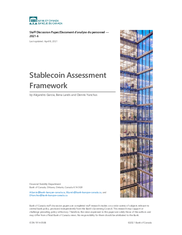 (PDF) Stablecoin Assessment Framework