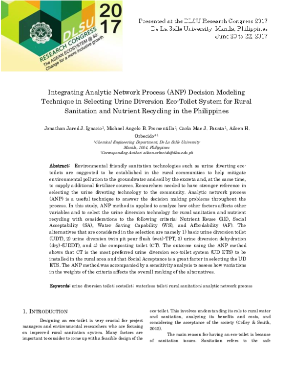 (PDF) Integrating Analytic Network Process ( ANP ) Decision Modeling ...