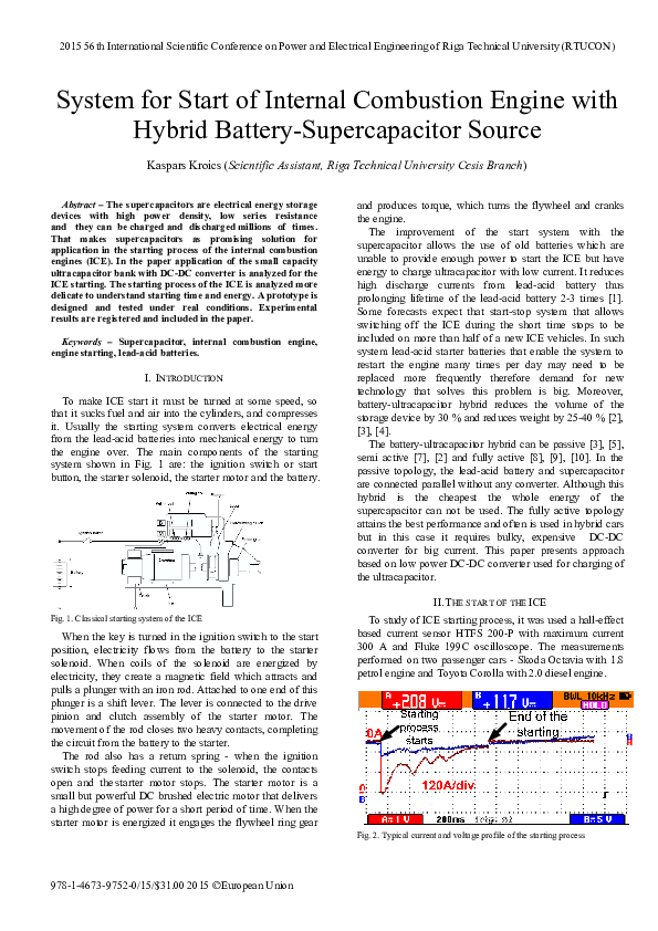 (PDF) System for start of internal combustion engine with hybrid ...