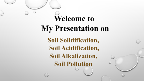 (PPT) Presentation On - Soil Pollution (20103429)