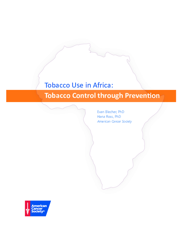 (PDF) Tobacco Control through Prevention Tobacco Use in Africa ...