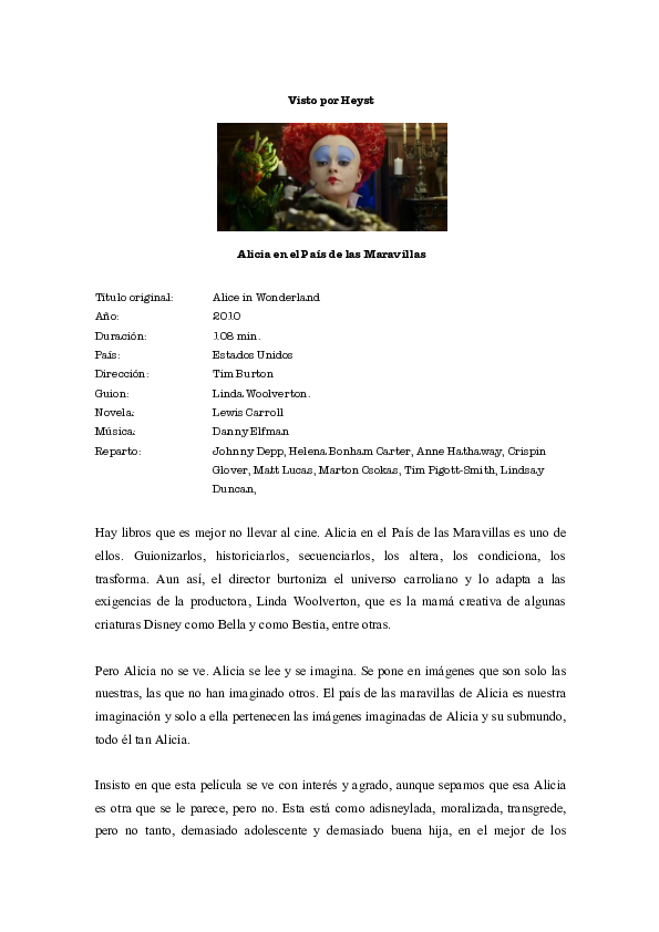 (PDF) Alicia en el País de las Maravillas (Alice in Wonderland)