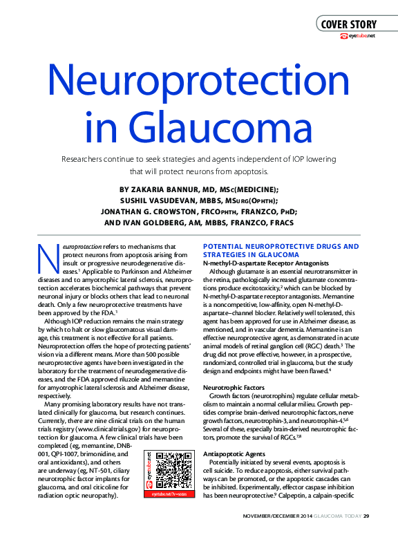 (PDF) Neuroprotection in glaucoma