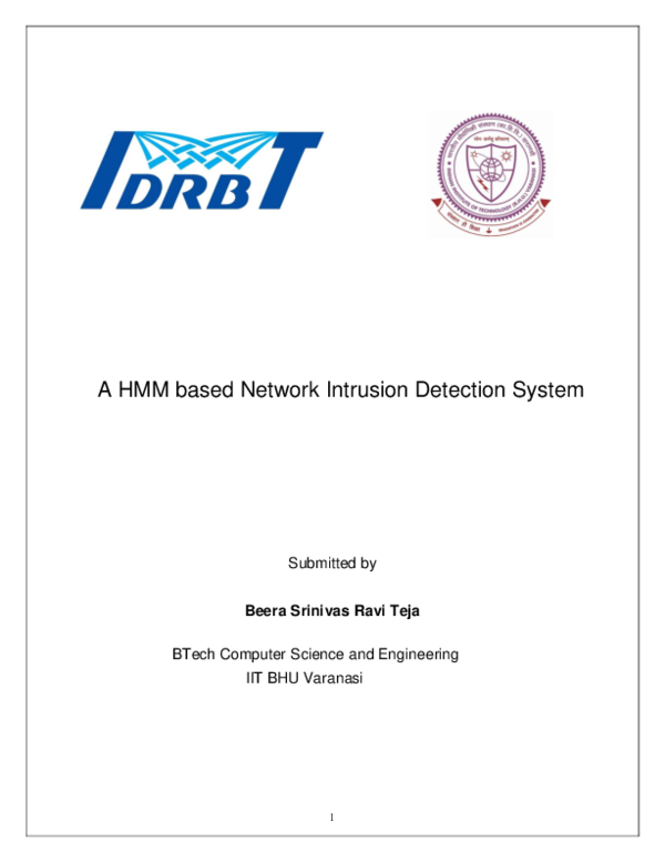 (PDF) A HMM based Network Intrusion Detection System | Ravi Teja - Academia.edu