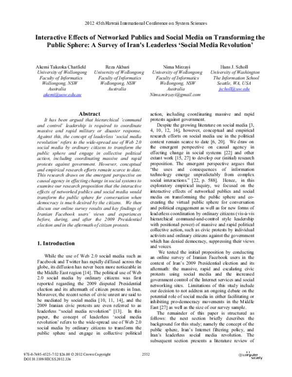 (PDF) Interactive Effects of Networked Publics and Social Media on ...