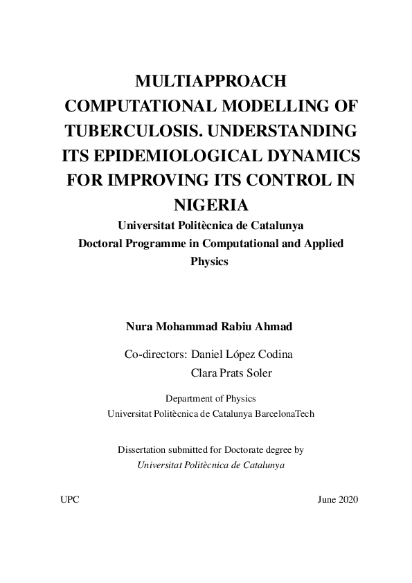 (PDF) Multiapproach computational modelling of tuberculosis. Understanding its epidemiological ...