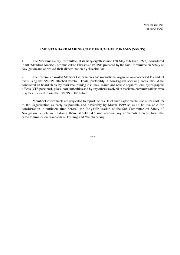 (PDF) IMO STANDARD MARINE COMMUNICATION PHRASES (SMCPs