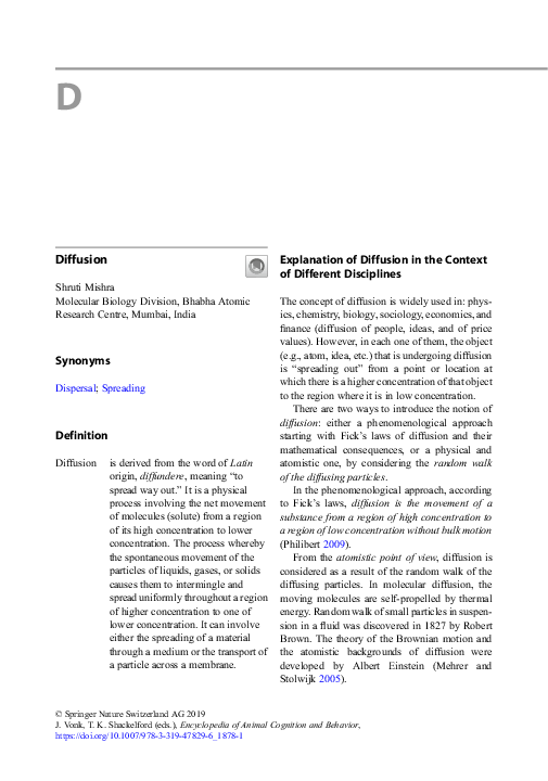 (PDF) Diffusion