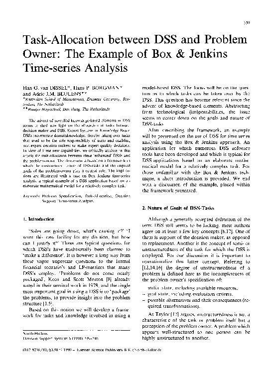 (PDF) Task-allocation between DSS and problem owner: The example of box ...