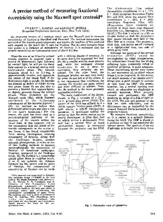 (PDF) A precise method of measuring fixational eccentricity using the ...