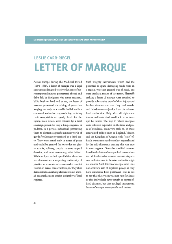(PDF) Letter of Marque