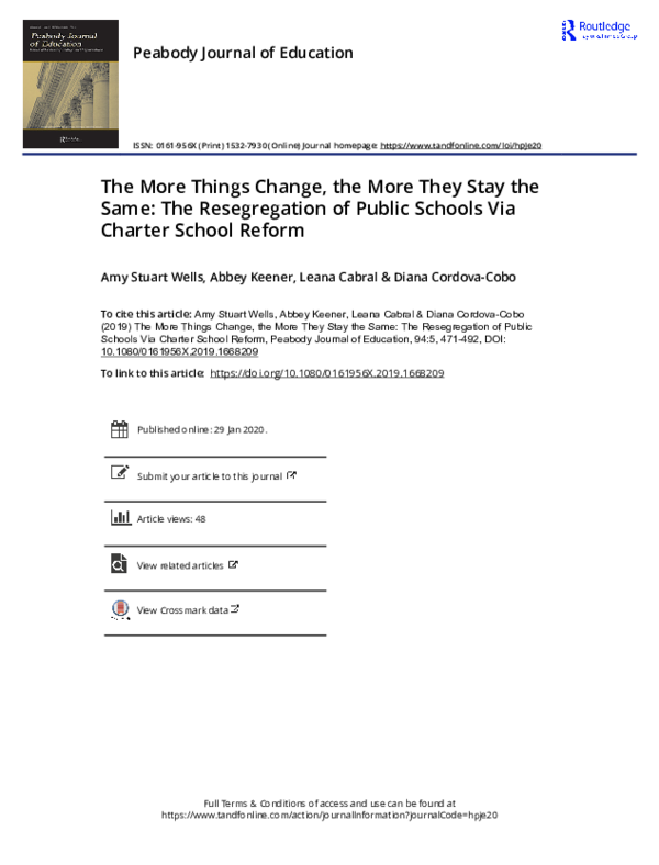 (PDF) The More Things Change, the More They Stay the Same: The ...