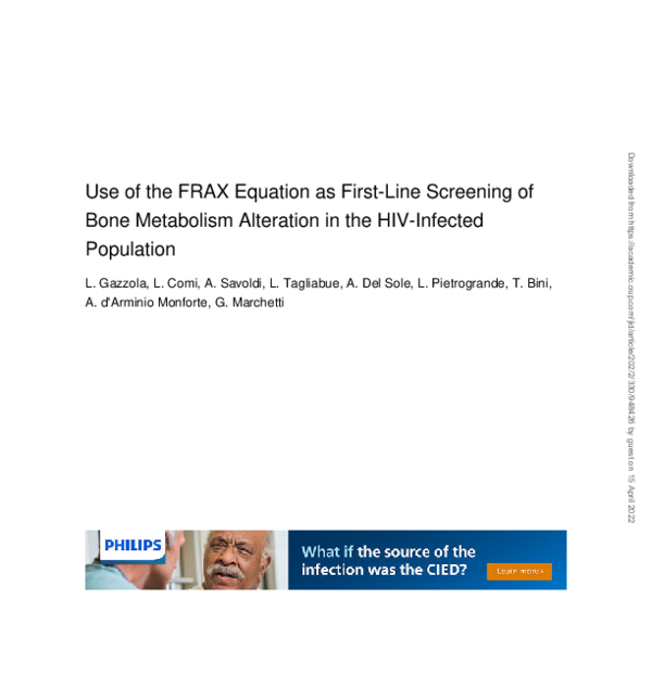 (PDF) Use of the FRAX Equation as First‐Line Screening of Bone ...