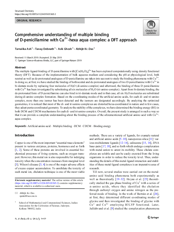 (PDF) Comprehensive understanding of multiple binding of D ...