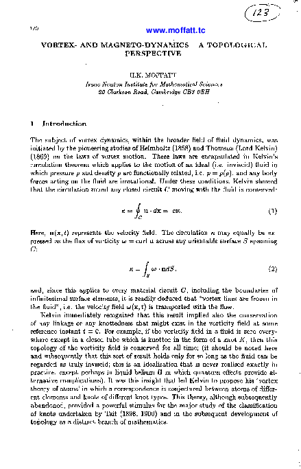 (PDF) Vortex- and Magneto-Dynamics – a Topological Perspective