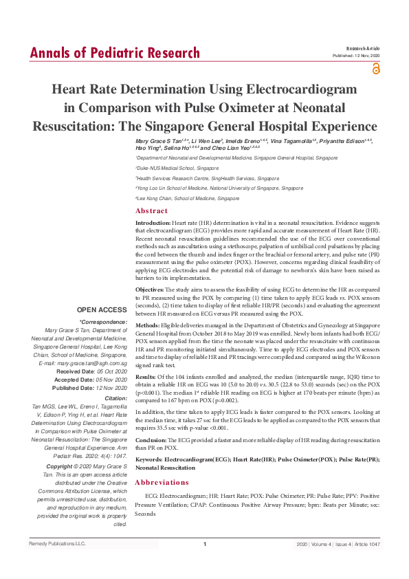 (PDF) Heart Rate Determination Using Electrocardiogram in Comparison ...