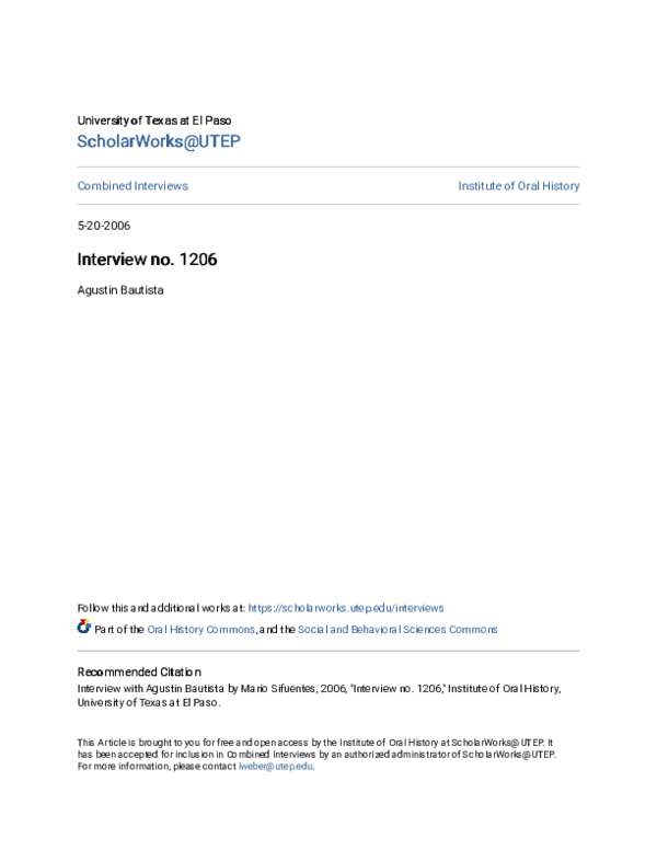 (PDF) Interview no. 1206