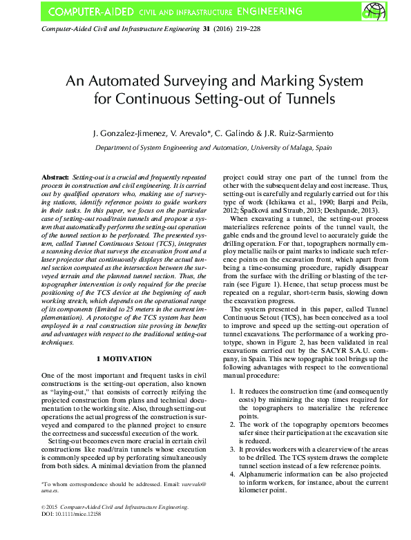 (PDF) An Automated Surveying and Marking System for Continuous Setting ...