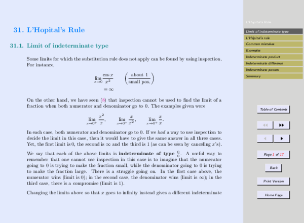 (PDF) L'hopitals rule