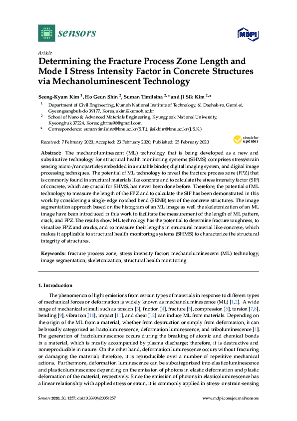(PDF) Determining the Fracture Process Zone Length and Mode I Stress ...